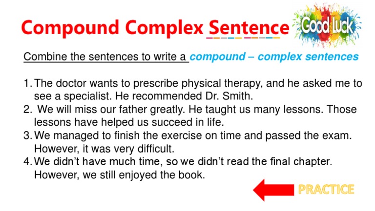 Compound Complex Worksheet | PDF