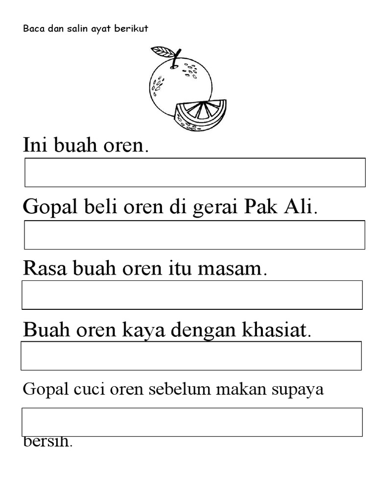 Baca Dan Salin Ayat Berikut | PDF