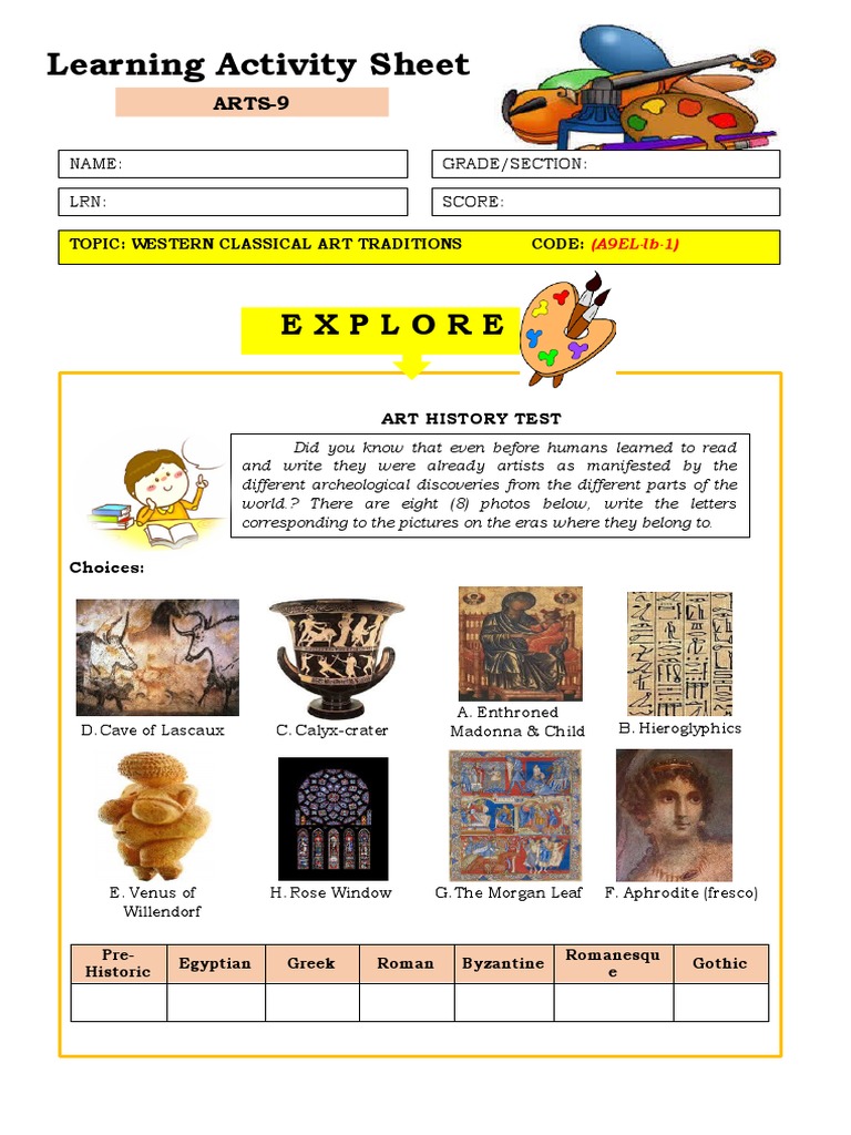 9-Las-Arts-Week7-8 Q1 | PDF | Stone Age | Paintings 9-Las-Arts-Week7-8 Q1 | PDF | Stone Age | Paintings