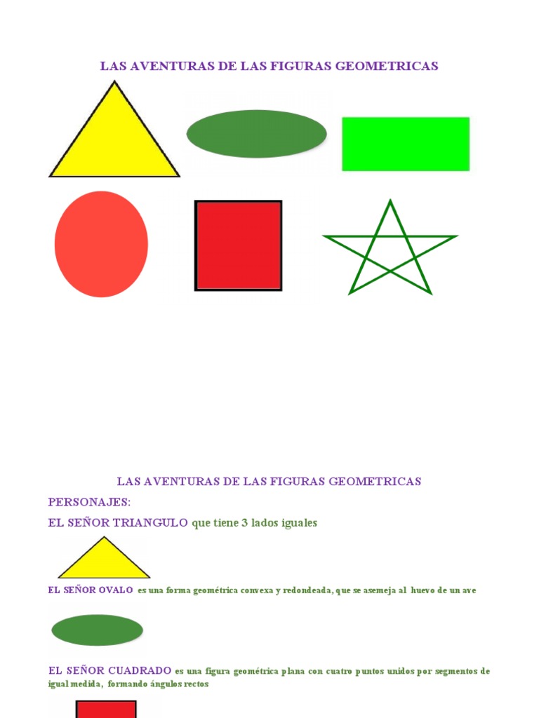 Las Aventuras de Las Figuras Geometricas | PDF