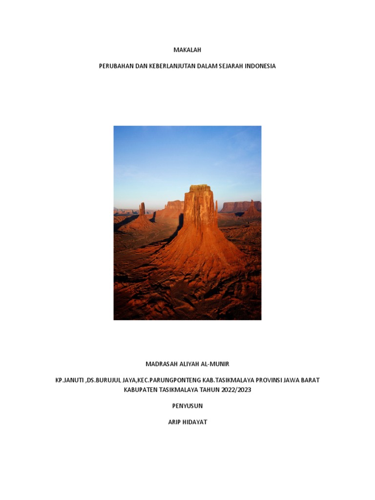 Makalah Sejarah Indonesia (Arip) | PDF