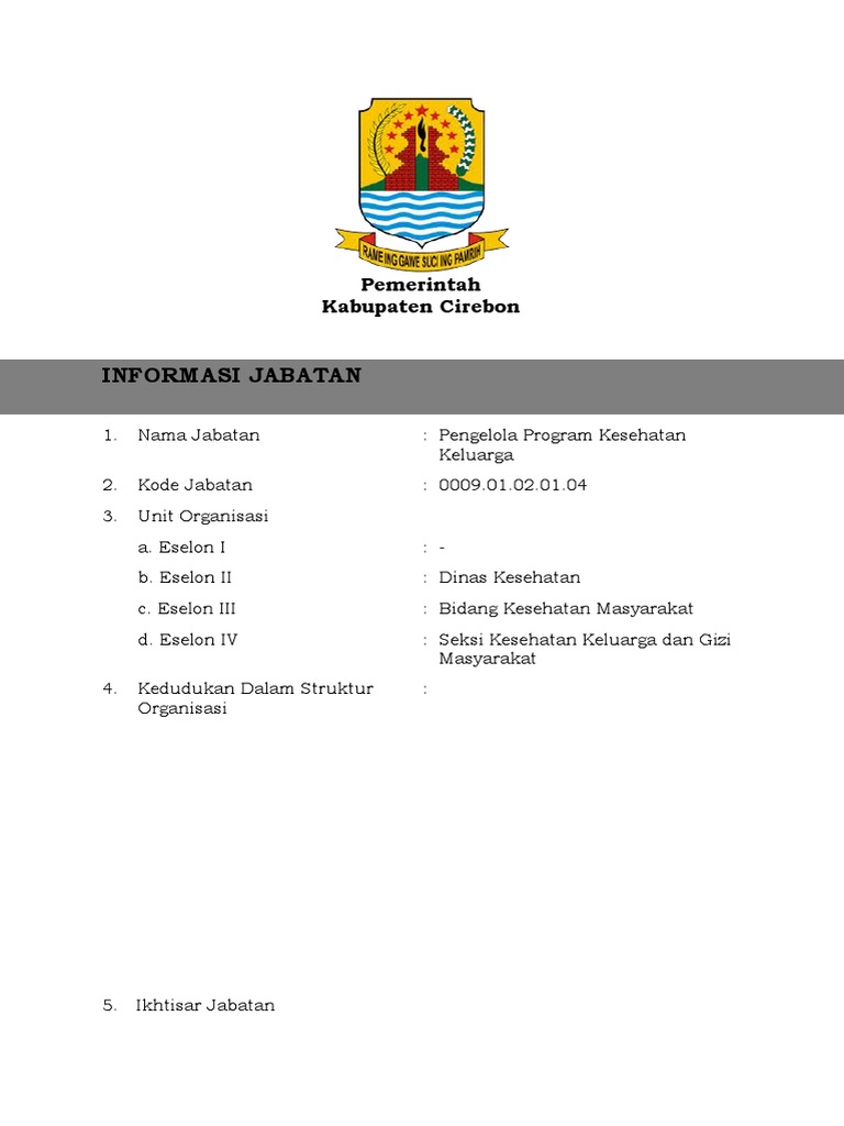 Jabatan Pengelola Kesehatan Keluarga | PDF | Kesehatan Holistik