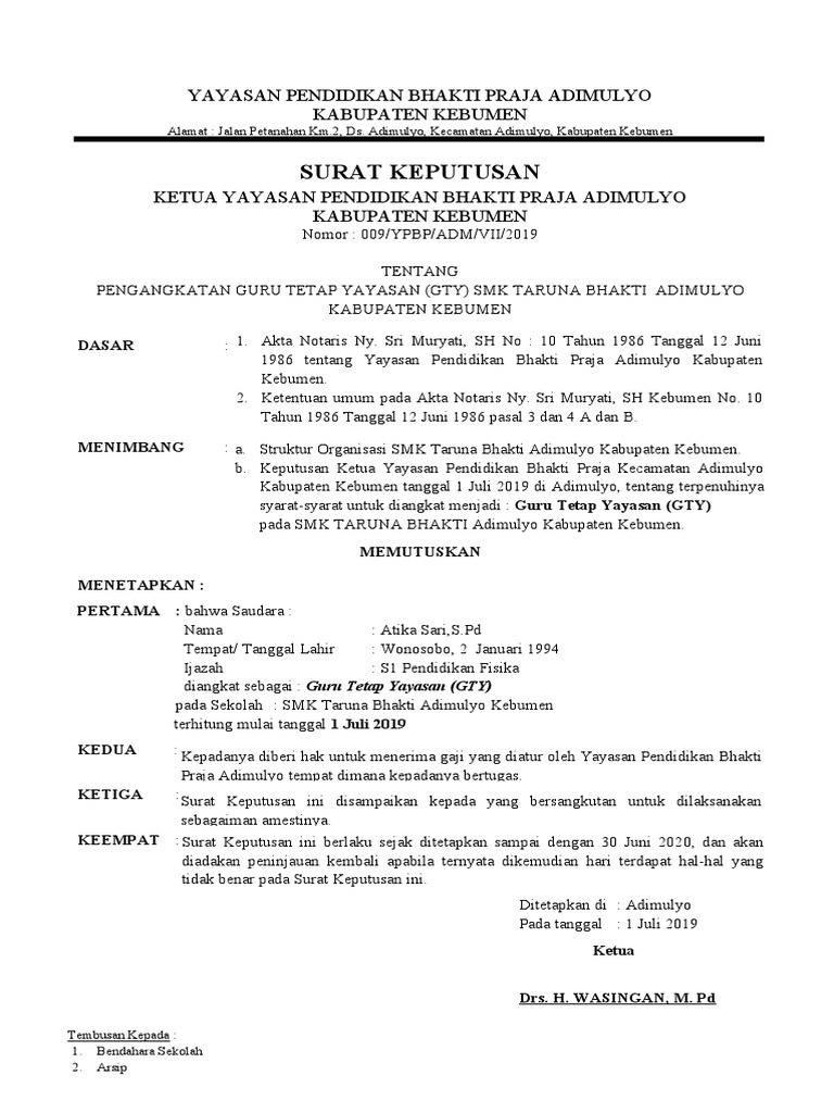 SK Yayasan Bu Atika | PDF