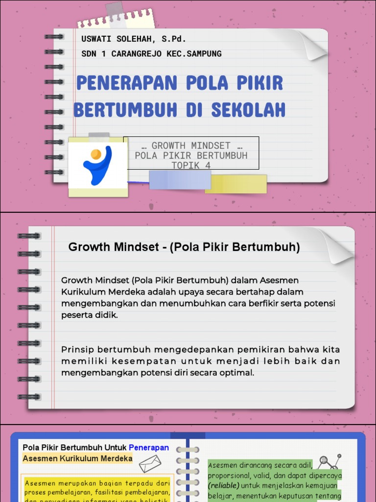 Pola Pikir Bertumbuh | PDF