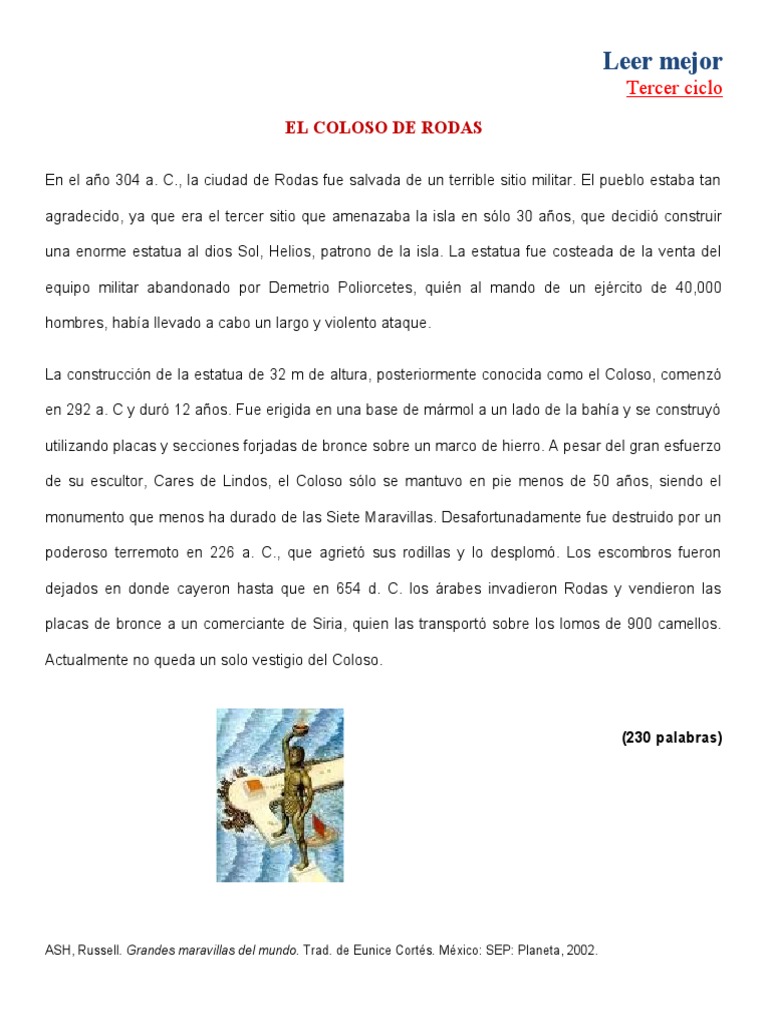 El Coloso de Rodas | PDF