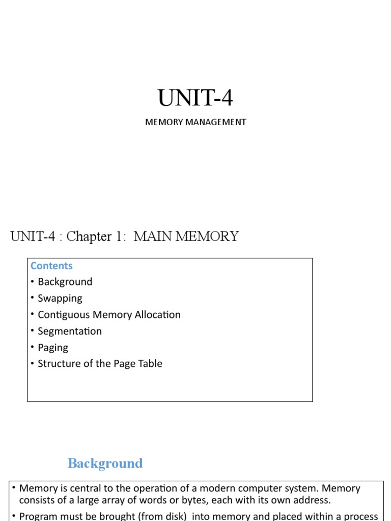 Os Unit 4 Chapter 1 Pdf Library Computing Computer Data Storage 