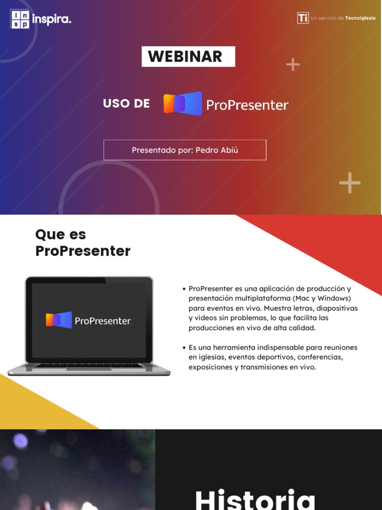 Libro de Trabajo Webinar ProPresenter 7 | PDF | Microprocesador | Mac OS