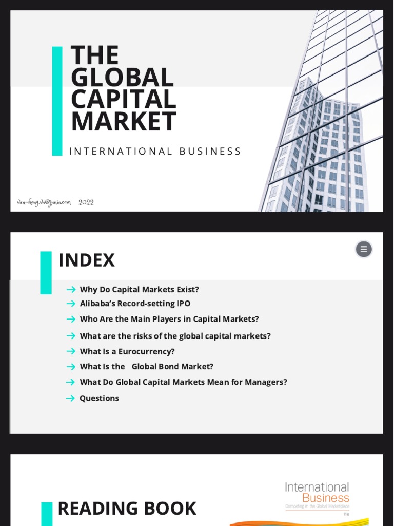 Understanding Global Capital Markets | PDF | Capital Market | Stocks