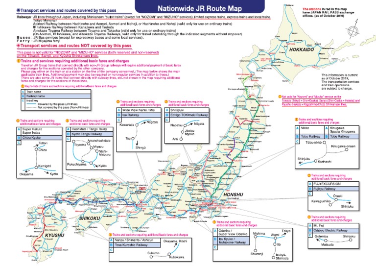 Nationwide JR Japan Map | PDF