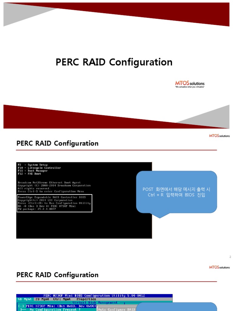 PERC RAID Configuration | PDF