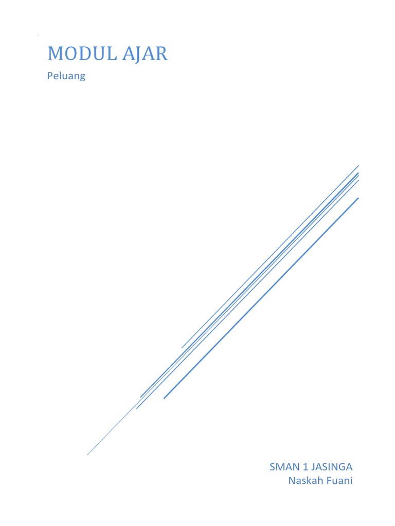 Modul Ajar Matematika - Peluang - Fase E | PDF