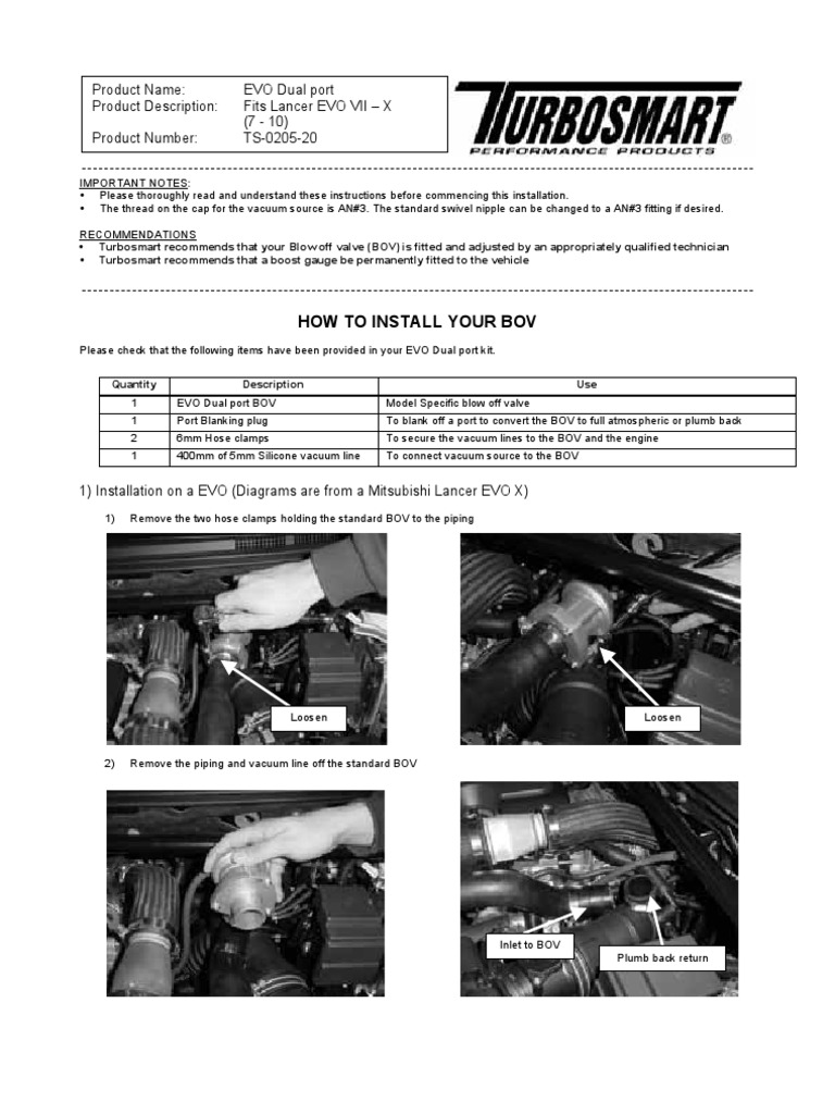 How To Install Your Bov | PDF | Turbocharger | Mechanical Engineering