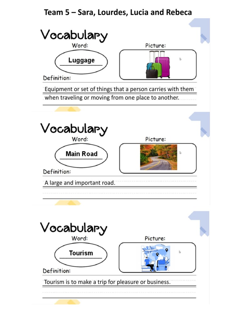 Travel Vocabulary | PDF