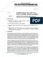 NDRRMC Memorandum No 110 Revised NDRRMF Guidelines S 2021 | PDF