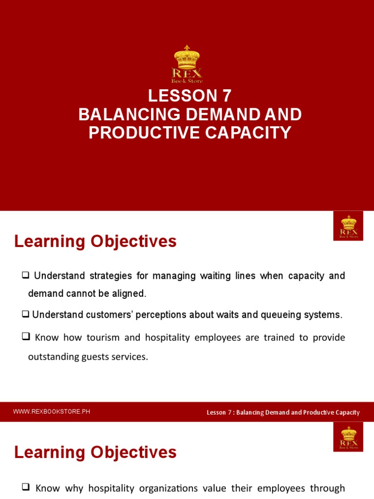 QSM 07 Balancing Demand and Productive Capacity | PDF | Marketing ...