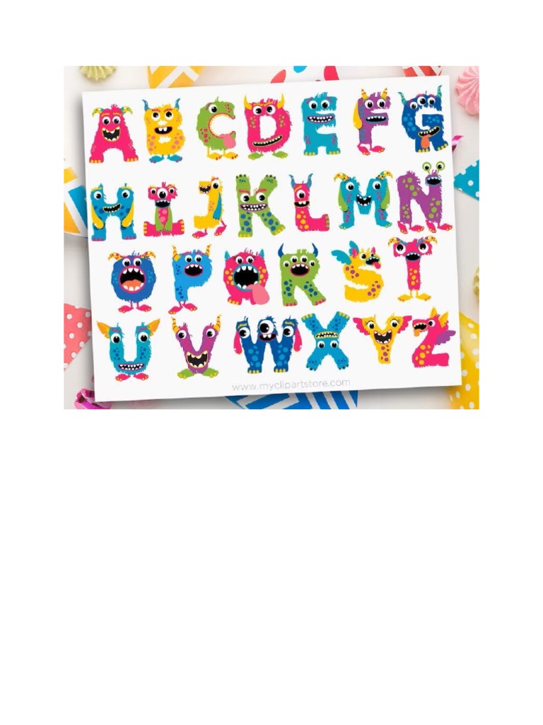 Alphabet Monster Designs | PDF