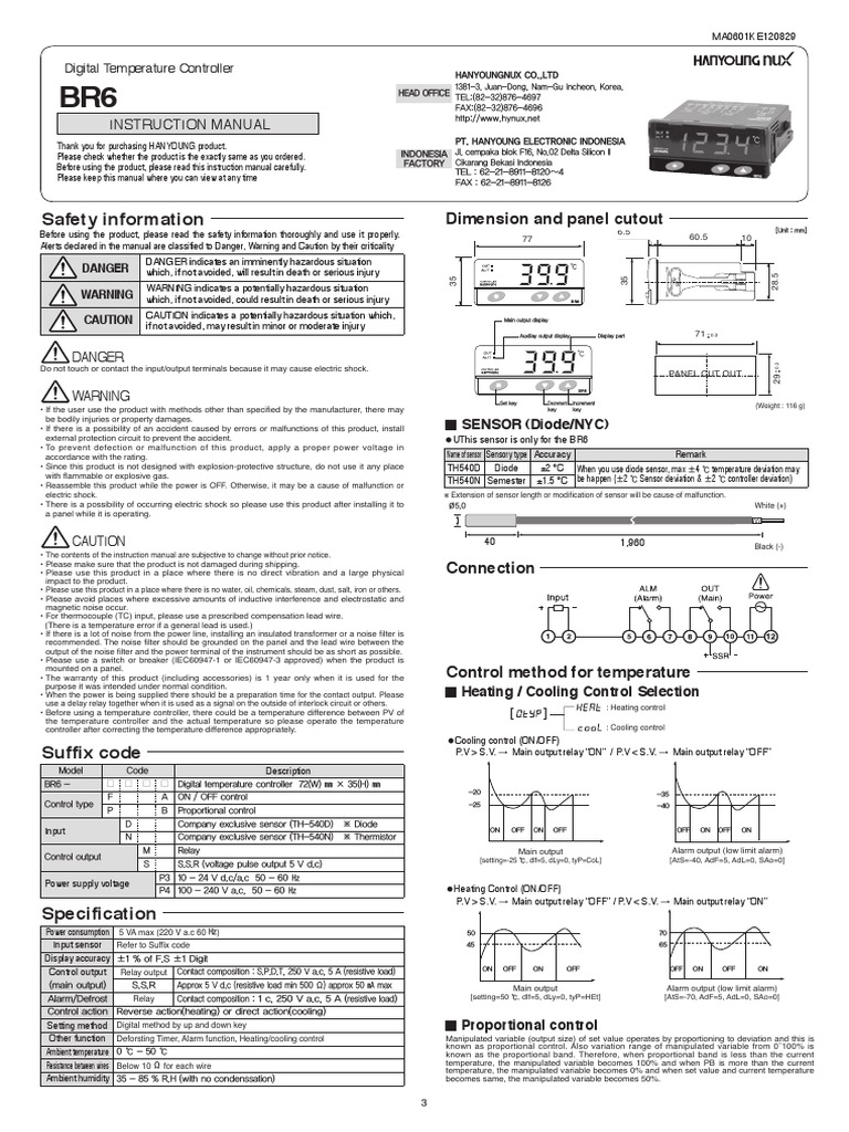 BR6 Serisi Manuel | PDF | Relay | Diode