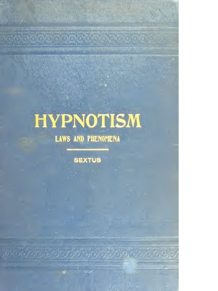 Hypnotism | PDF | Hypnosis