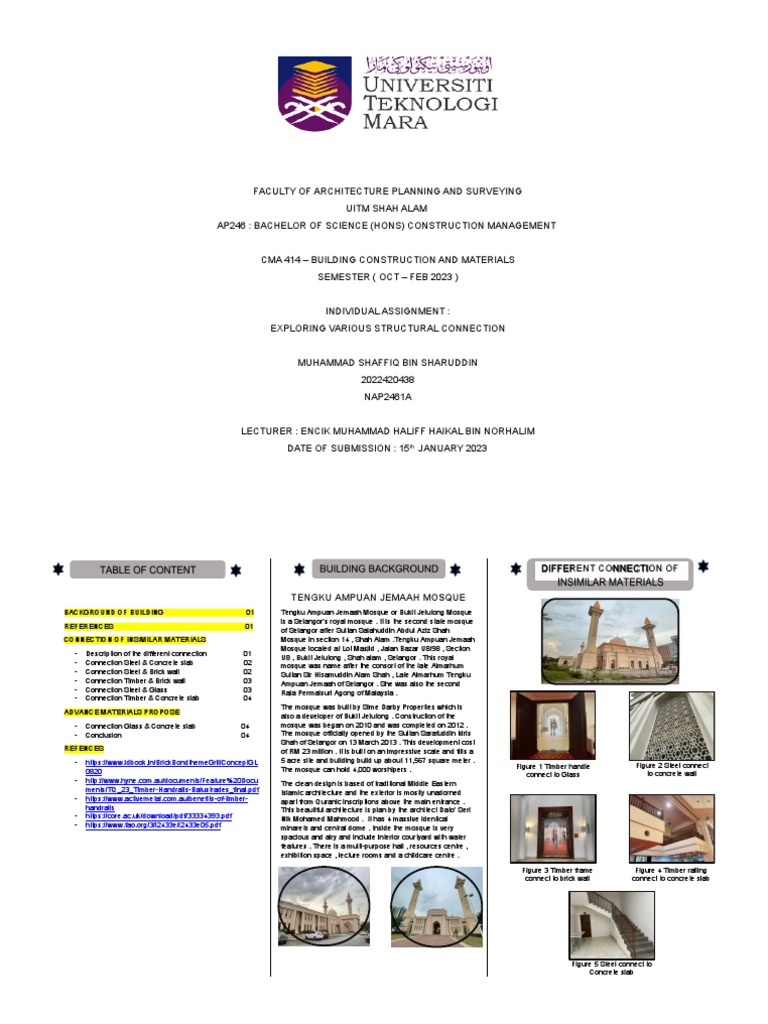 Cma 414 - Muhammad Shaffiq (Individual Assignment) | PDF | Door | Stairs