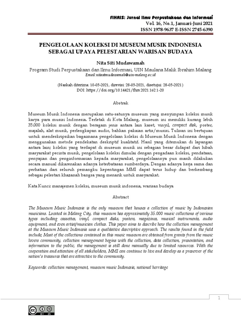 Pengelolaan Storage Museum | PDF