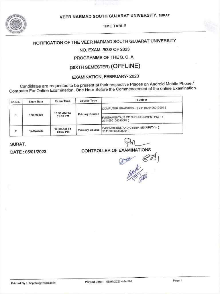Bca 6TH Sem February 2023 | PDF