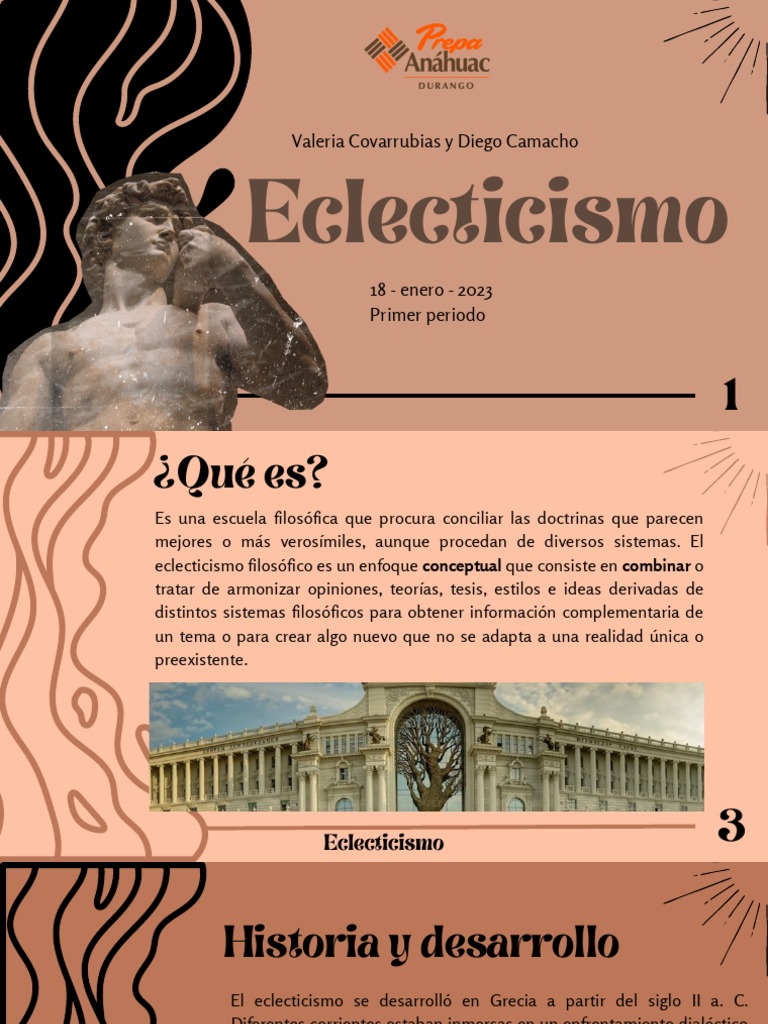 Eclecticismo: Definición y Desarrollo | PDF | Teorías filosóficas ...