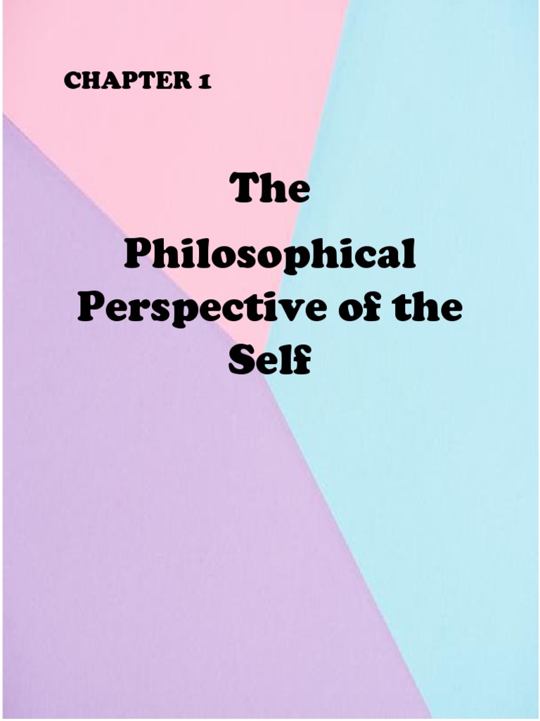Chapter 1 The Philosophical Perspective of The Self | PDF | Soul ...