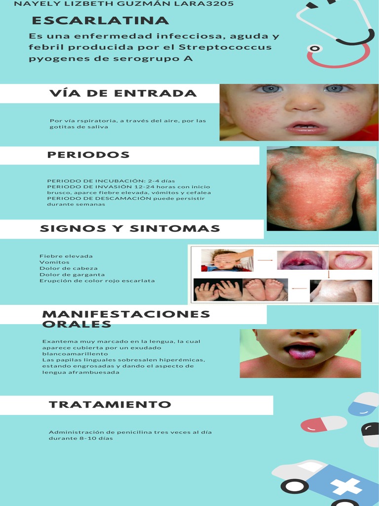 Escarlatina: Síntomas y Tratamiento Efectivo | PDF