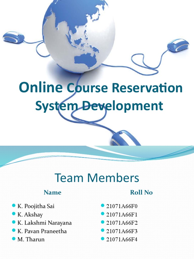 Online Course Reservation System Overview | PDF | World Wide Web ...