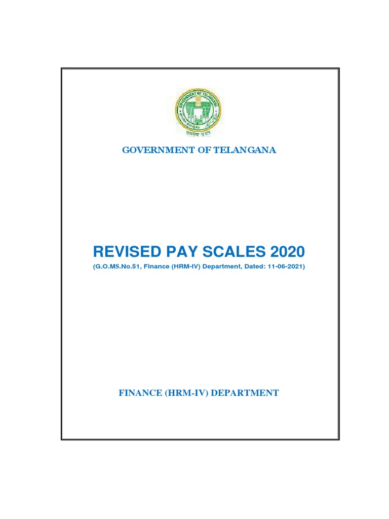 Revised Pay Scales 2020: Government of Telangana | PDF | Employment ...