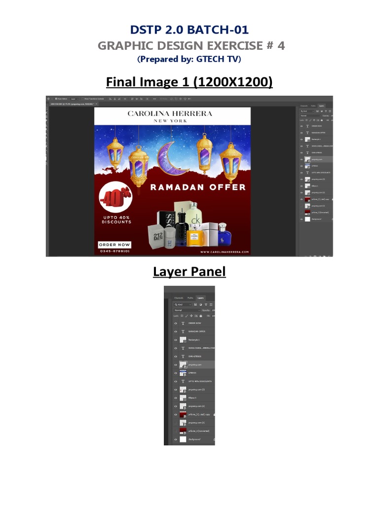 DSTP 2.0 Graphic Design Exercise Final Images | PDF