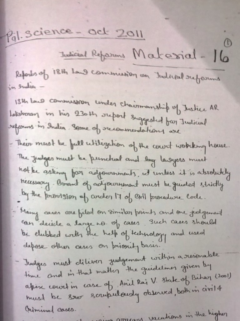 Political Science Hand Written | PDF