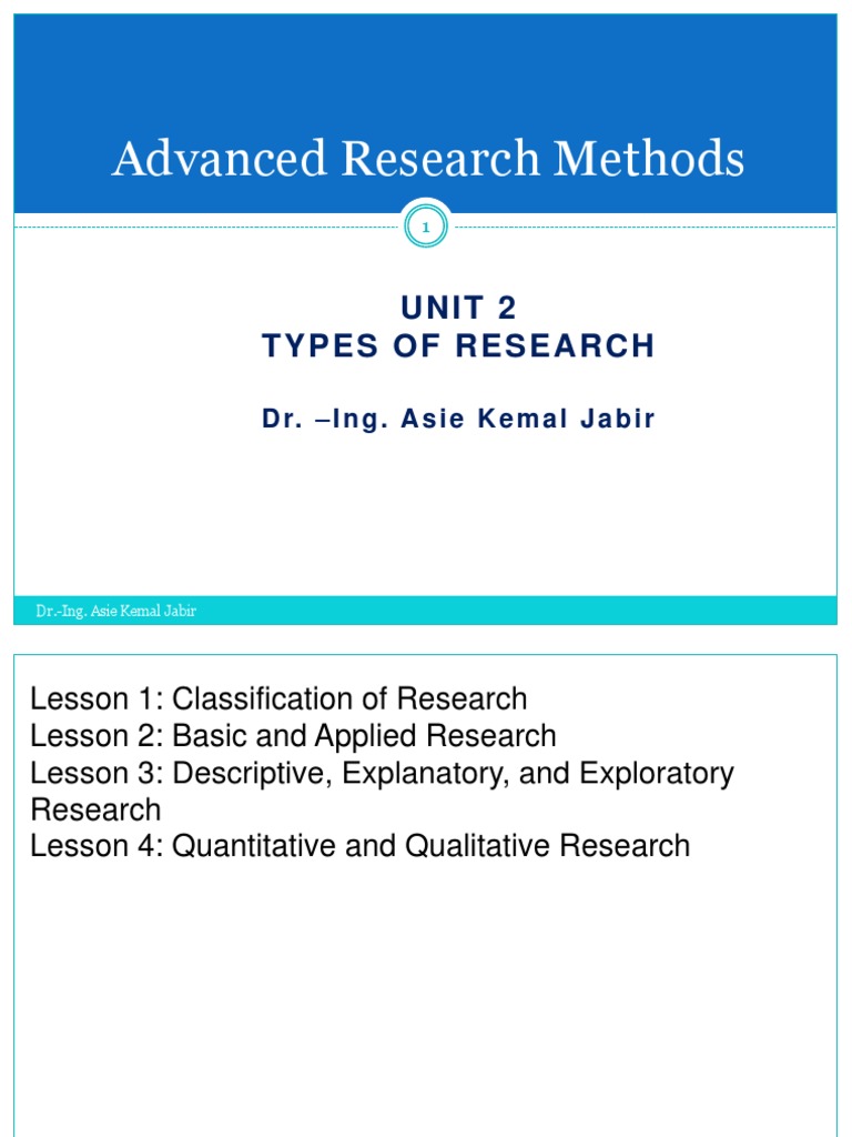 Research Methods - Unit 2-Revised - 2021 - 2 | PDF | Quantitative Research | Experiment