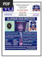 CS201 MIDTERM SOLVED MCQS by JUNAID | PDF | Pointer (Computer Programming) | Programming