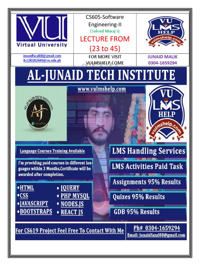 Cs605 Solved Mcqs Final Term by Junaid | PDF