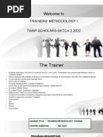 Trainers Methodology Level 1 Overview | PDF | Personal Trainer ...