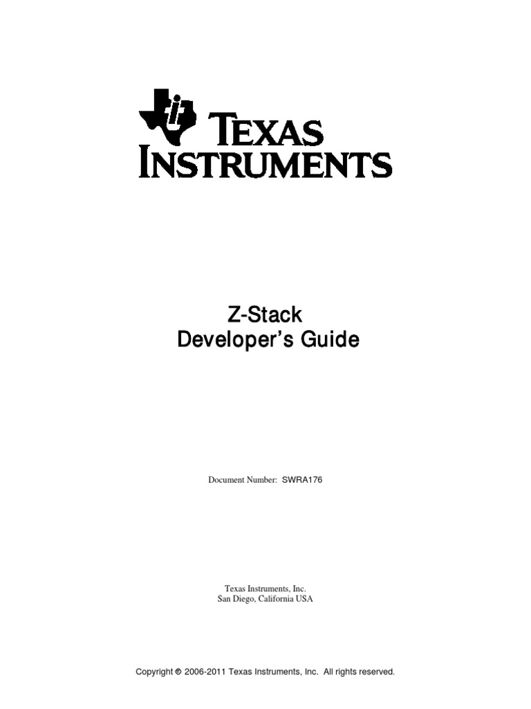 Z-Stack Developer's Guide | Download Free PDF | Routing | Computer Network Z-Stack Developer's Guide | Download Free PDF | Routing | Computer Network
