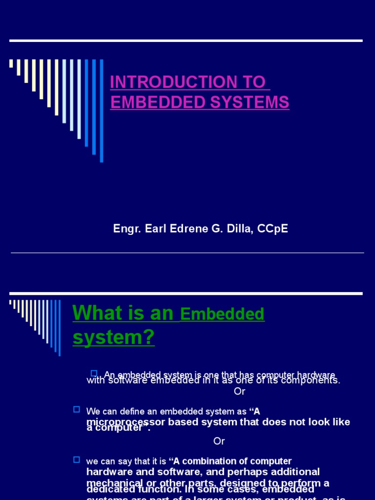 Embedded Systems Chap 1 Pdf Embedded System Microcontroller