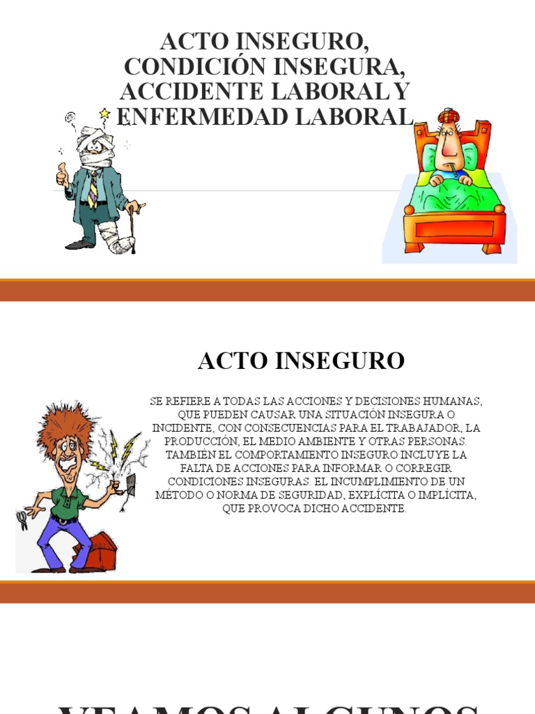 Acto Inseguro y Condicion Insegura | PDF