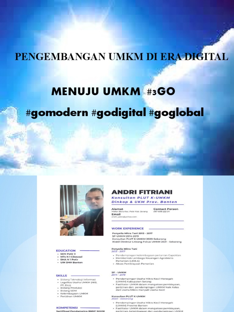 Strategi UMKM Go Digital dan Global | PDF