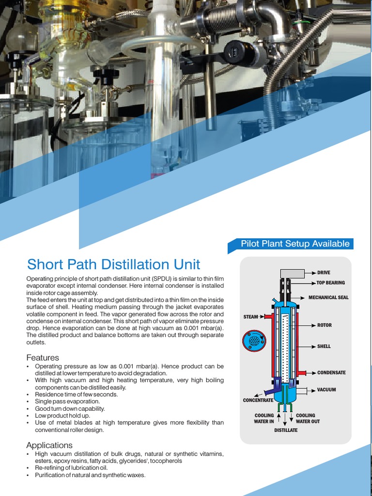 short-path-distillation-unit | PDF | Distillation | Phase (Matter)