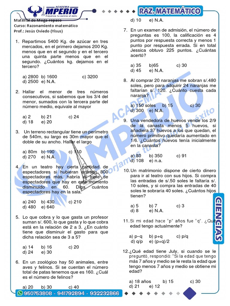 RM Semianrio Sem 1 A 6 RM | PDF