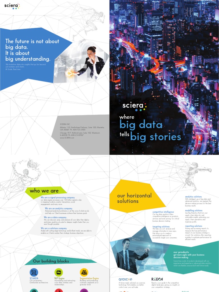Sciera Brochure | PDF | Analytics | Big Data