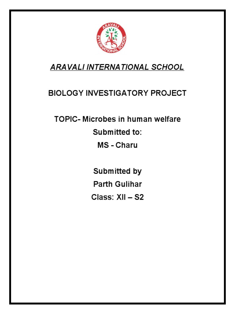 Parth Gulihar Bio 2 | PDF | Microorganism | Biogas