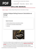 Topic 3 - Casing Design & Procedure | PDF | Strength Of Materials | Casing (Borehole)