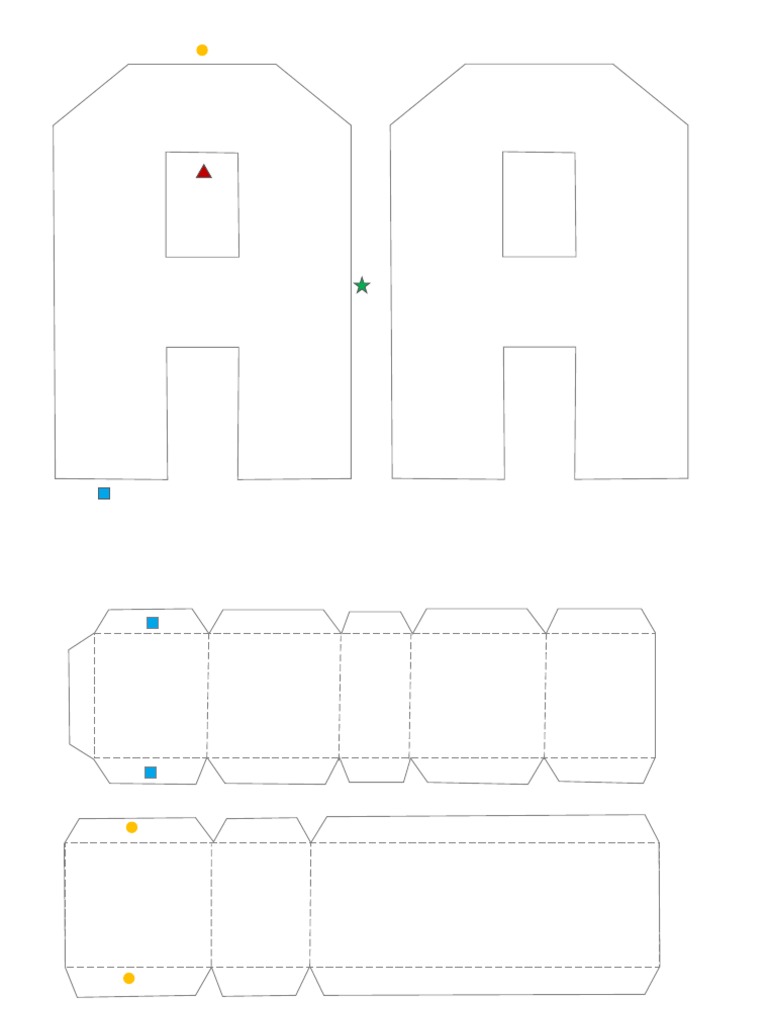 Letras 3D Molde Editable 16 CM | PDF