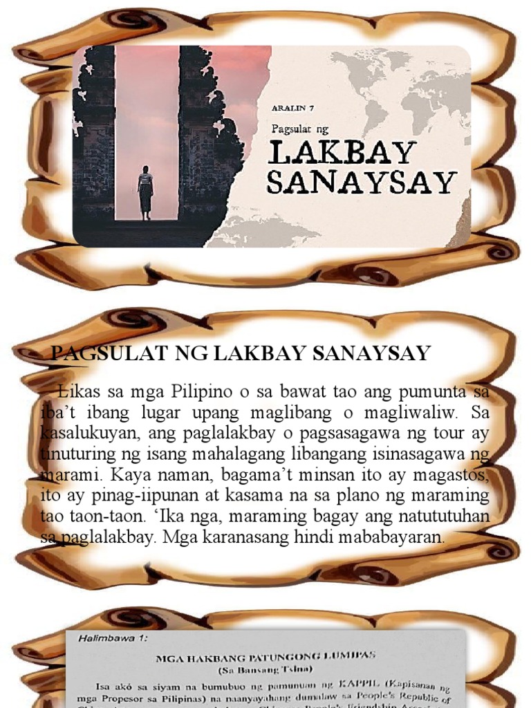 Pilin Larang Lakbay Sanaysay 1 | PDF Pilin Larang Lakbay Sanaysay 1 | PDF