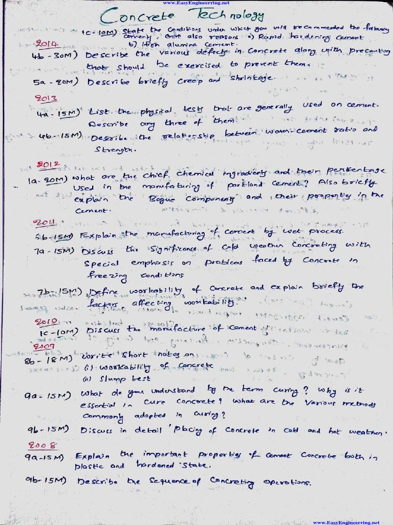 Concrete Technology Theory - Compressed | PDF