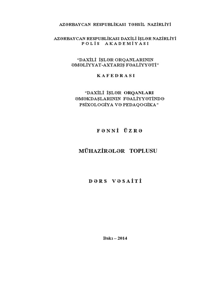 679 Ped Ve Psix Muhazireler Toplusu | PDF