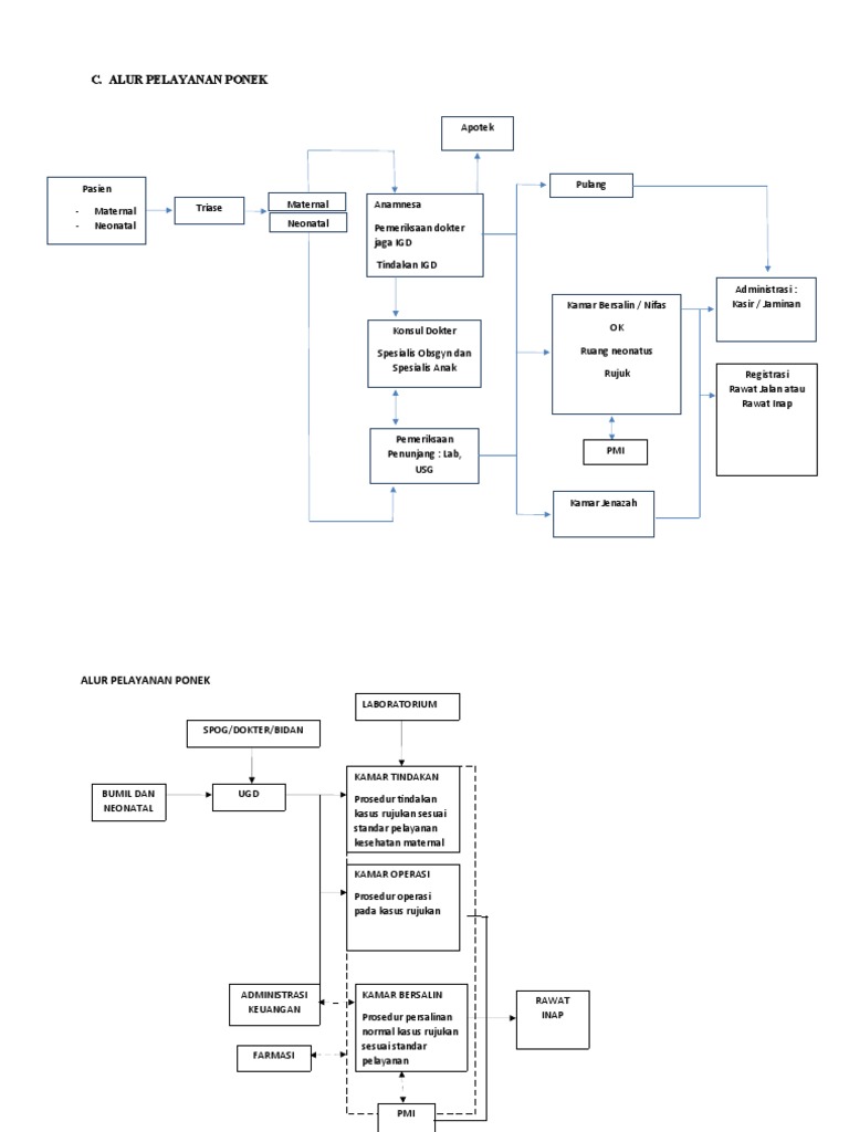 Alur Pelayanan PONEK Maternal Neonatal | PDF